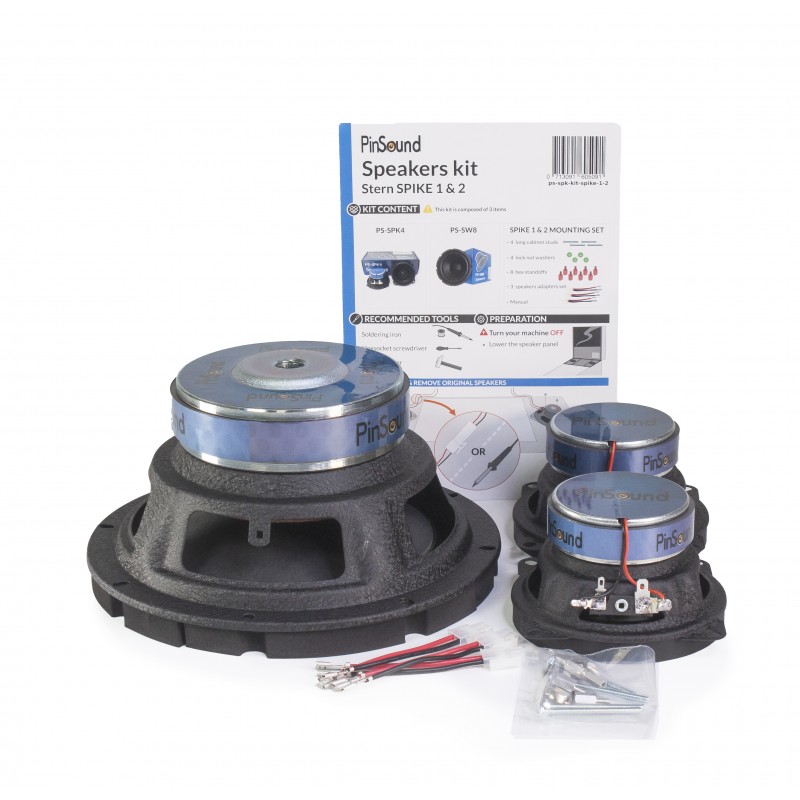 High fidelity SonataSPK PinSound speakers kit for Stern SPIKE1 pinball ...