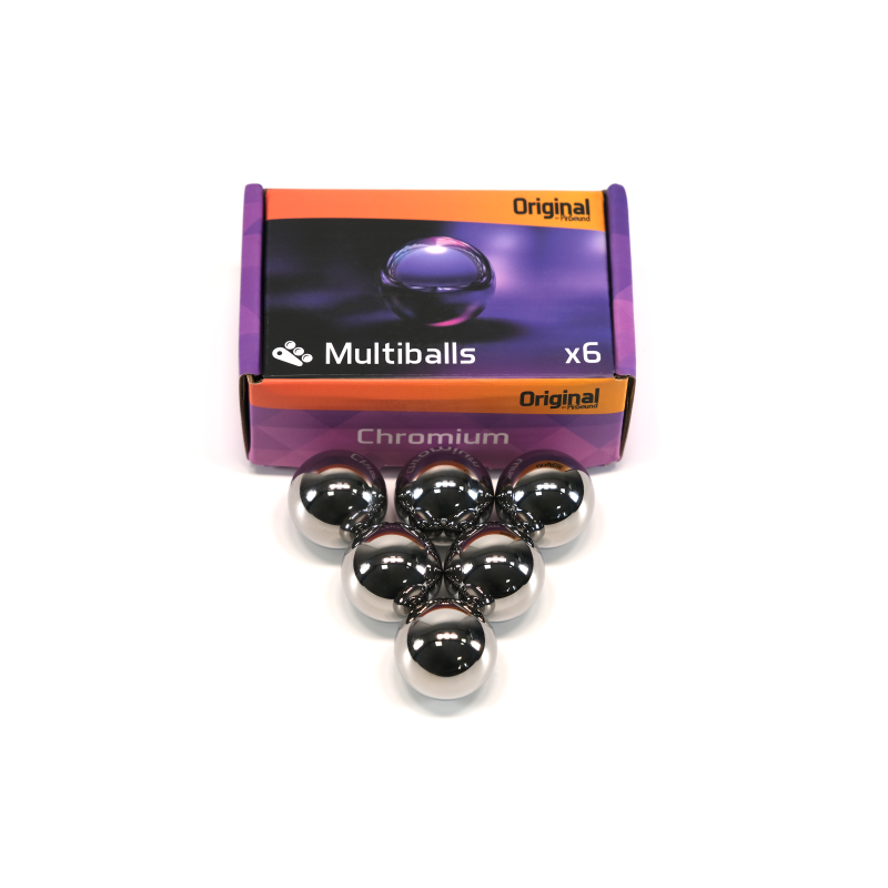 Multiballs Chromium Pinballs x 6