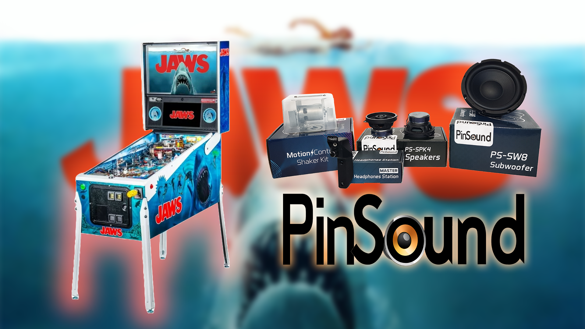 ‘Jaws’ by Stern: Enhance your new pinball machine with PinSound products! – PinSound