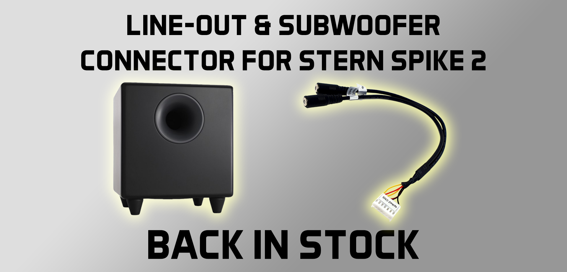 Line-out & Subwoofer connectors are back in stock! – PinSound