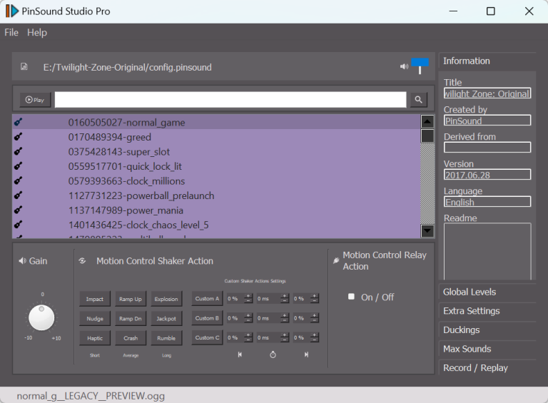 Sound Pack Information – PinSound